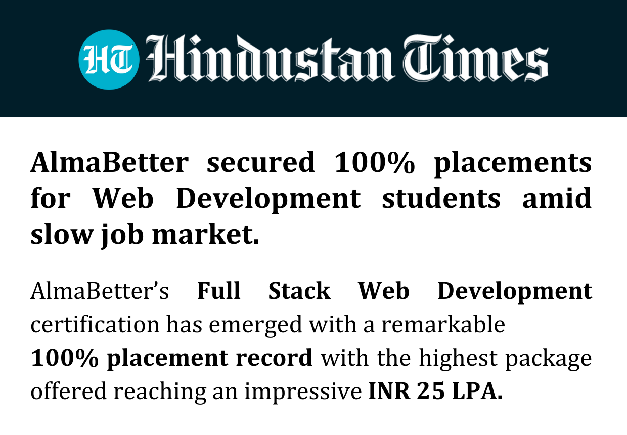Full Stack Developer Course Online (IIT) - AlmaBetter