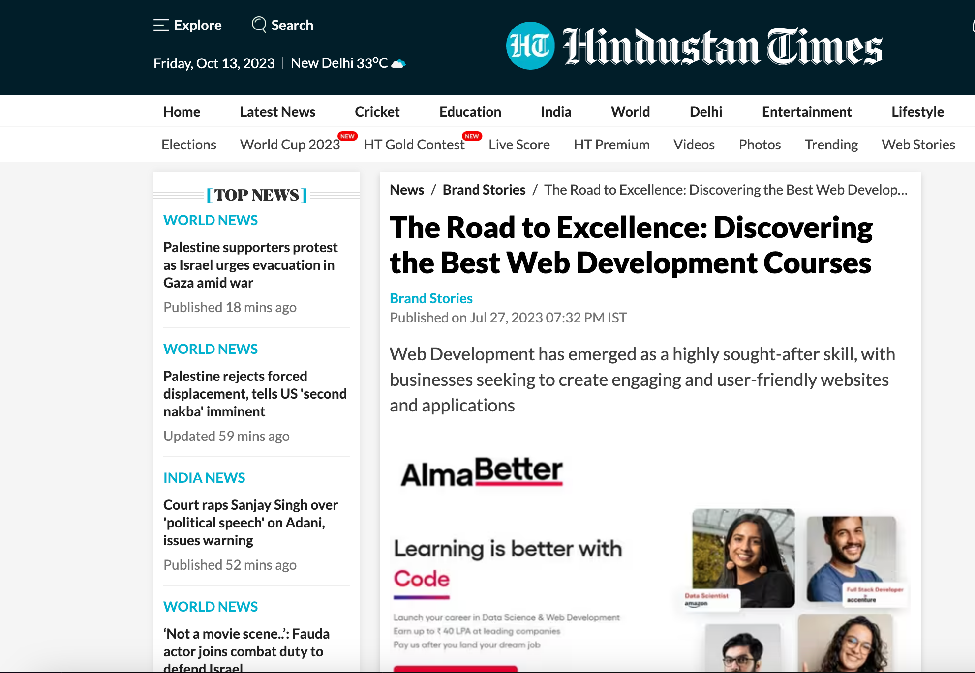 Full Stack Developer Course Online - AlmaBetter