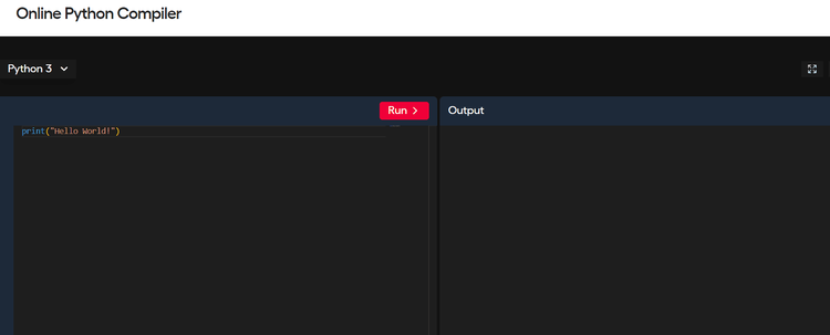 Online Python Compiler (Editor, IDE, Interpreter) Online Python Compiler (Editor, IDE, Interpreter)